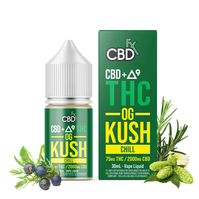 Delta-9 THC Vape Juice: OG Kush Hub – 03000291543 - ANCIENT